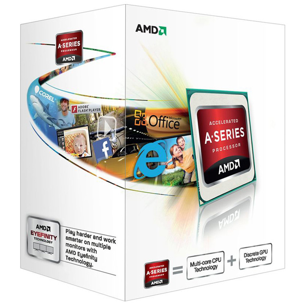 AMD APU A4 5300 Dual Core Retail - FM2 3.40GHz 1MB 65W Retail Boxed ...
