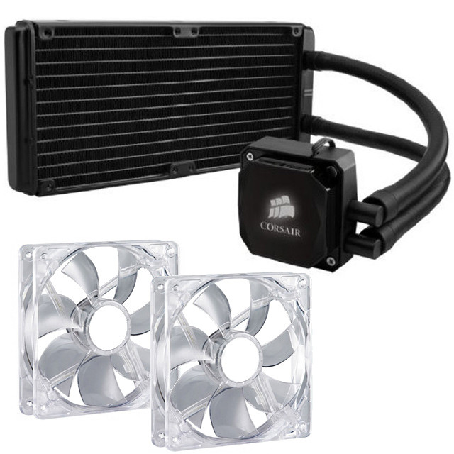 Corsair H100 Liquid High Performance CPU Cooler (Requires 2X 120mm ...