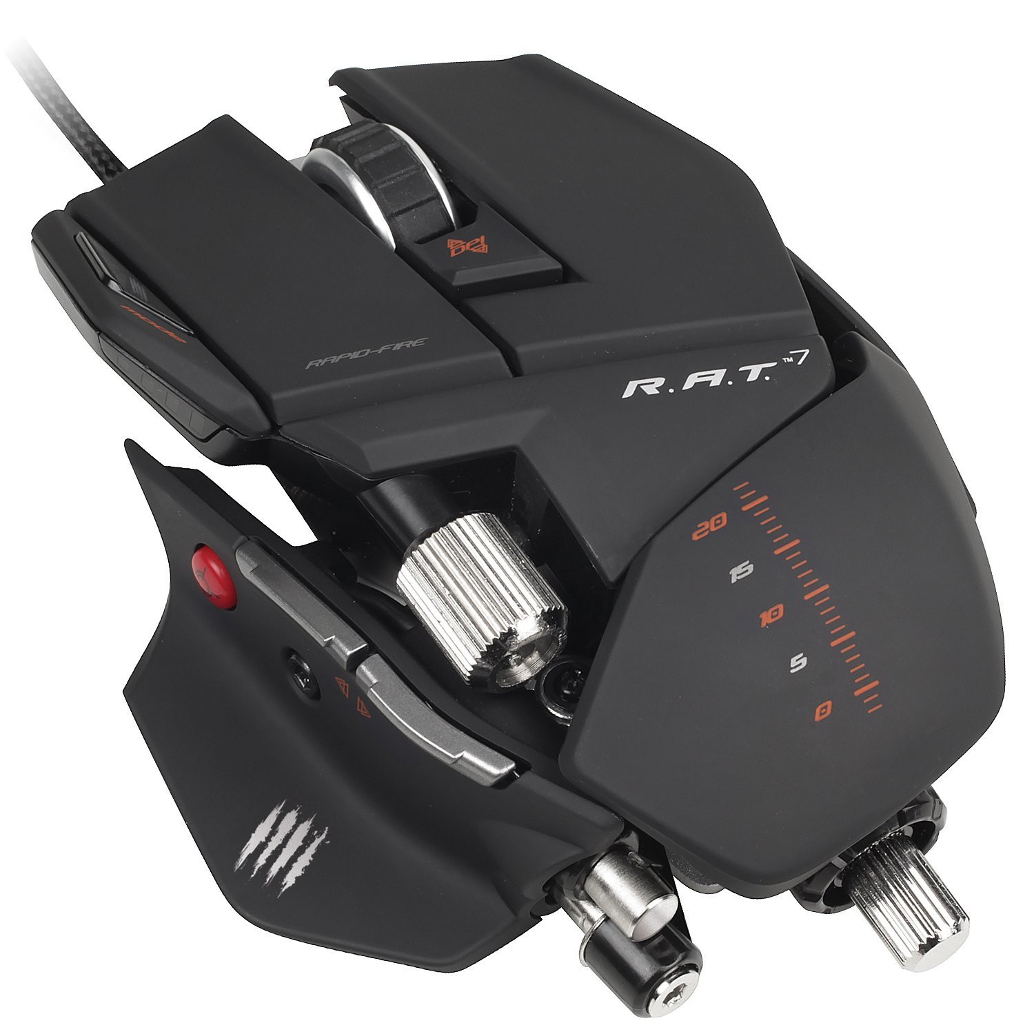 Mad Cats Rat 7 Adjustable 6400Dpi Gaming Mouse - EX DISPLAY | Falcon ...