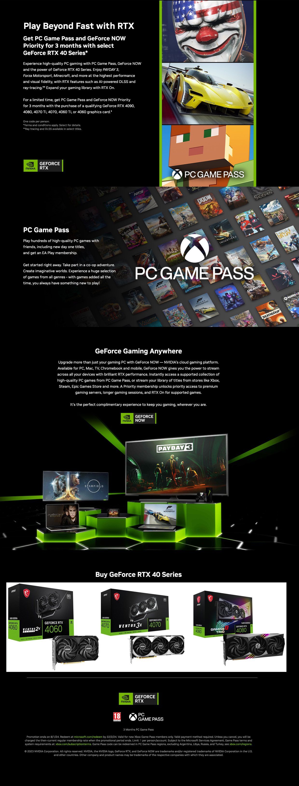 Game Pass and GFN Bundle Falcon Computers