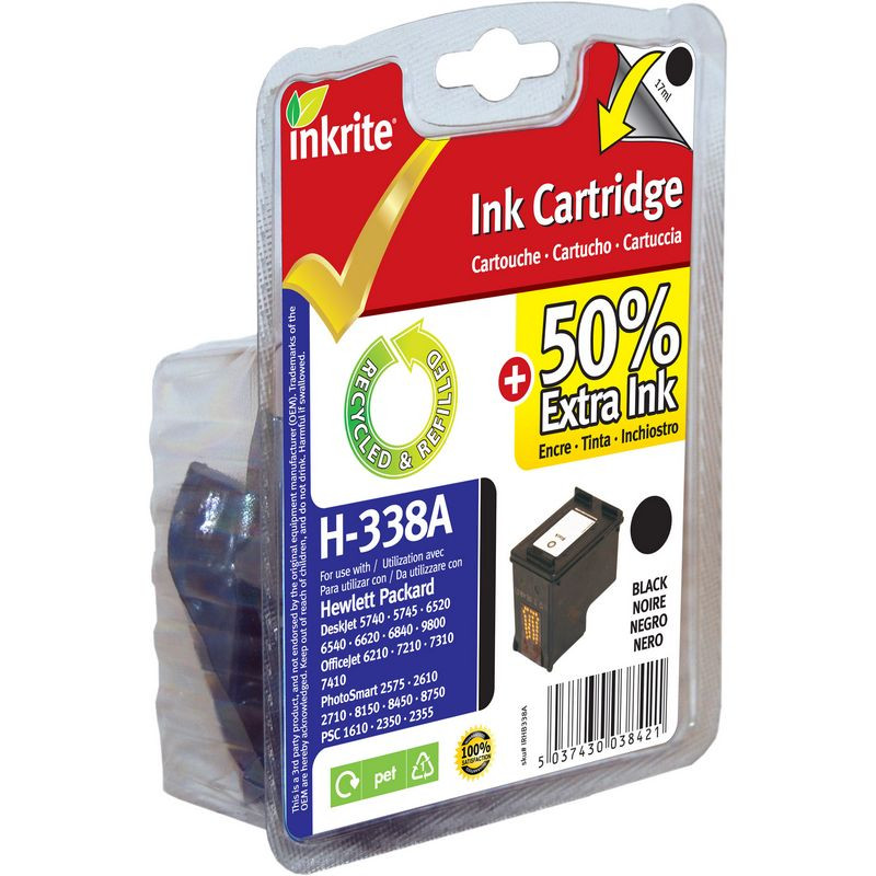 Inkrite HP 338 Ink Cartridge Black | Falcon Computers
