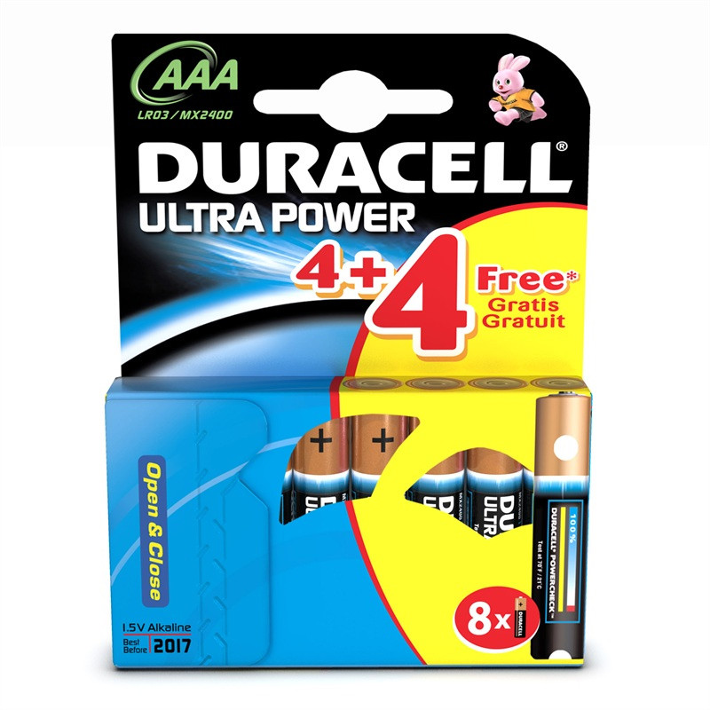 Duracell Ultra Power A AA Batteries 4 Pack + 4 Free | Falcon Computers