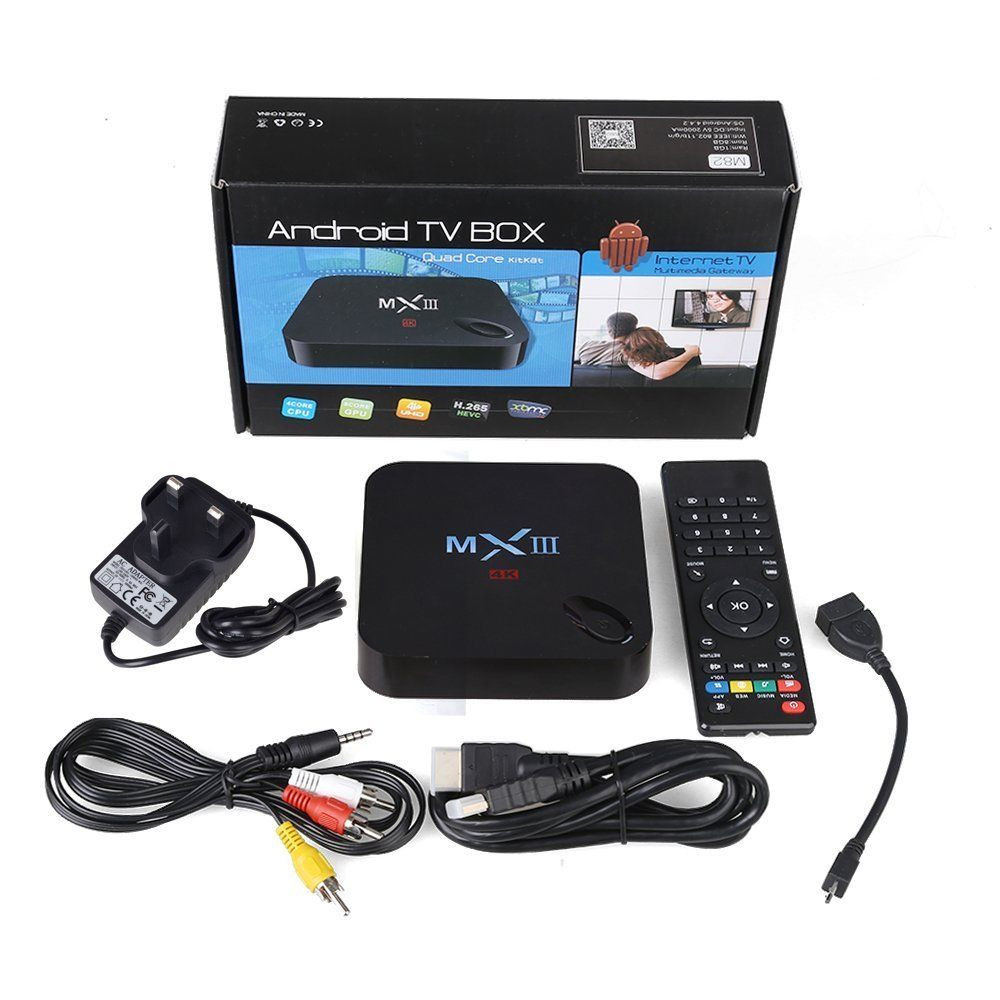Mx Android MX 3 III 4K Quad Core 2.0GHz Android 4.4 KitKat 2GB/8GB XBMC ...