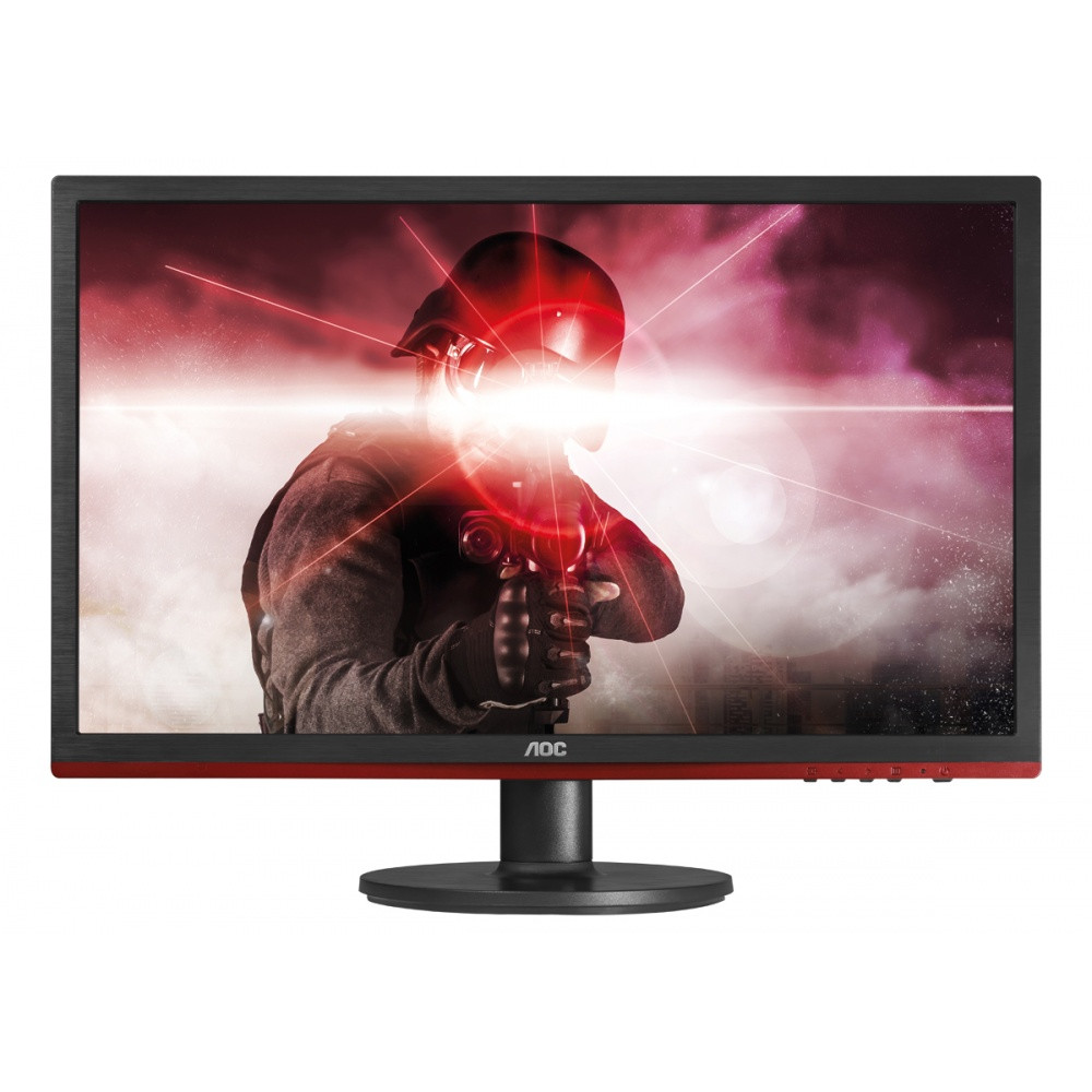 Aoc 21.5" Widescreen LED Black/Red Monitor (1920x1080/1ms/VGA/HDMI/DP ...