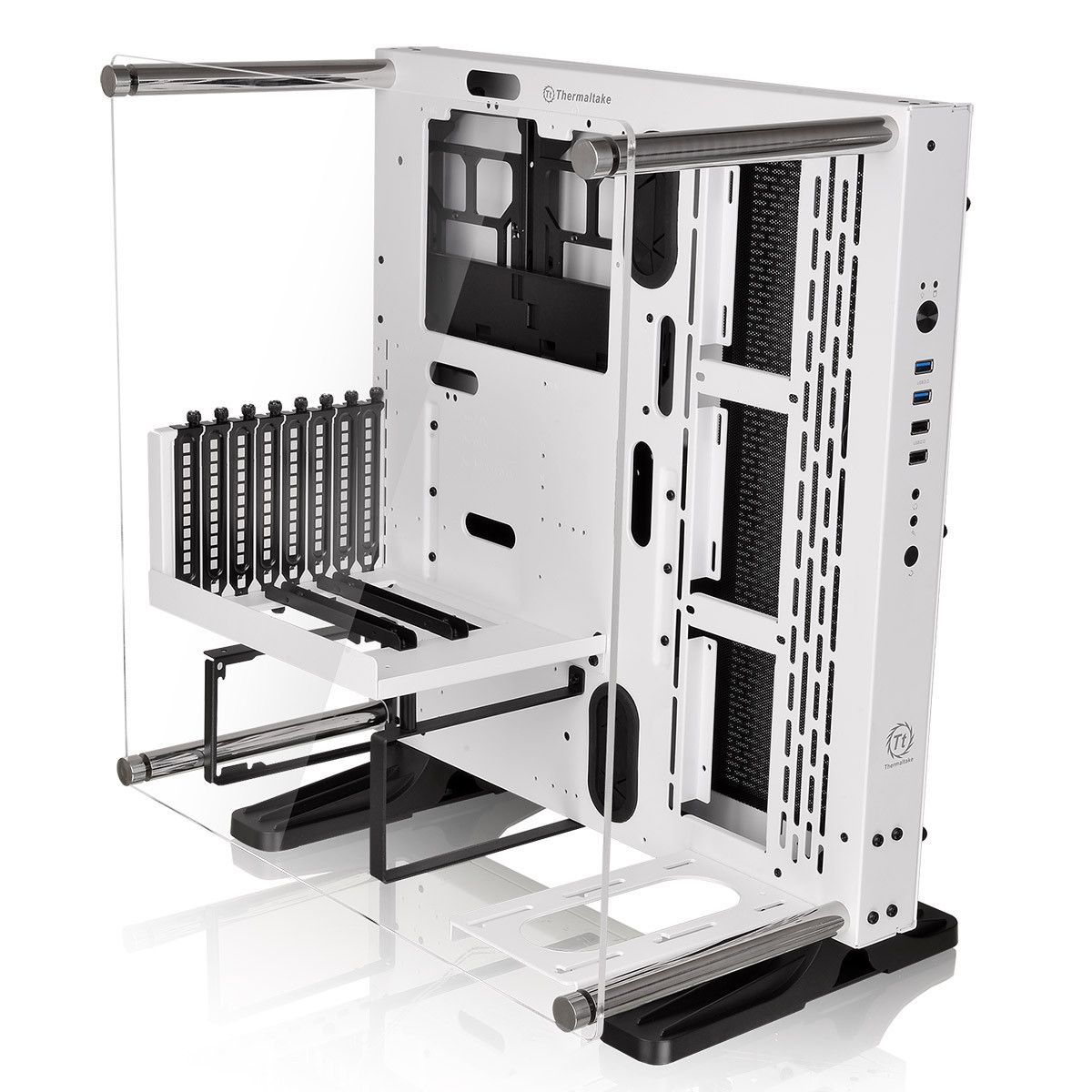 Thermaltake Core P3 Mid Tower (SNOW EDITION) ATX Case with Side Acrylic ...