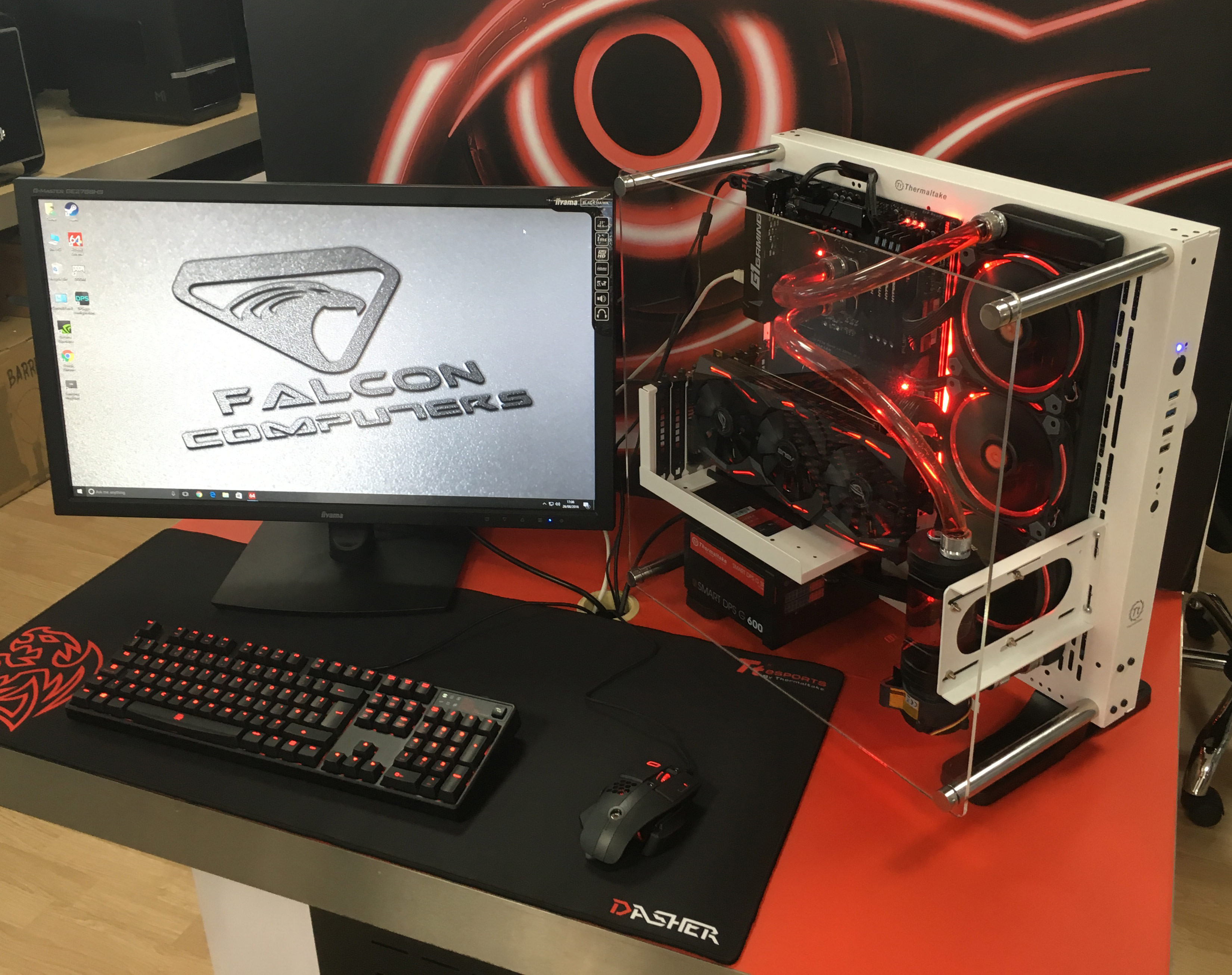 Falcon POSEIDON water cooled opean air Gaming PC | Falcon Computers
