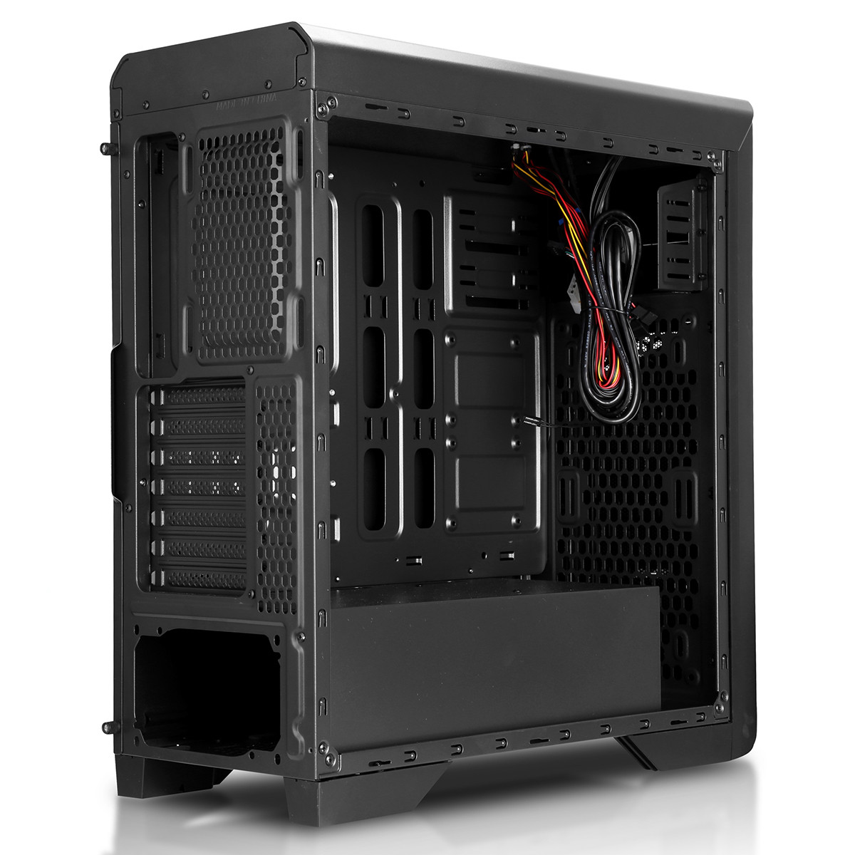 Game Max Falcon Gaming PC case with 2x 12cm 16 RGB Remote Controlled ...