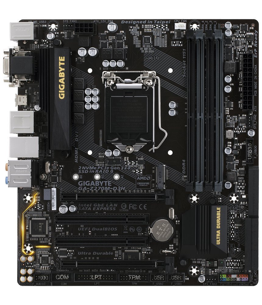Gigabyte Intel Z270 (Socket 1151) DDR4 Micro-ATX Motherboard | Falcon ...