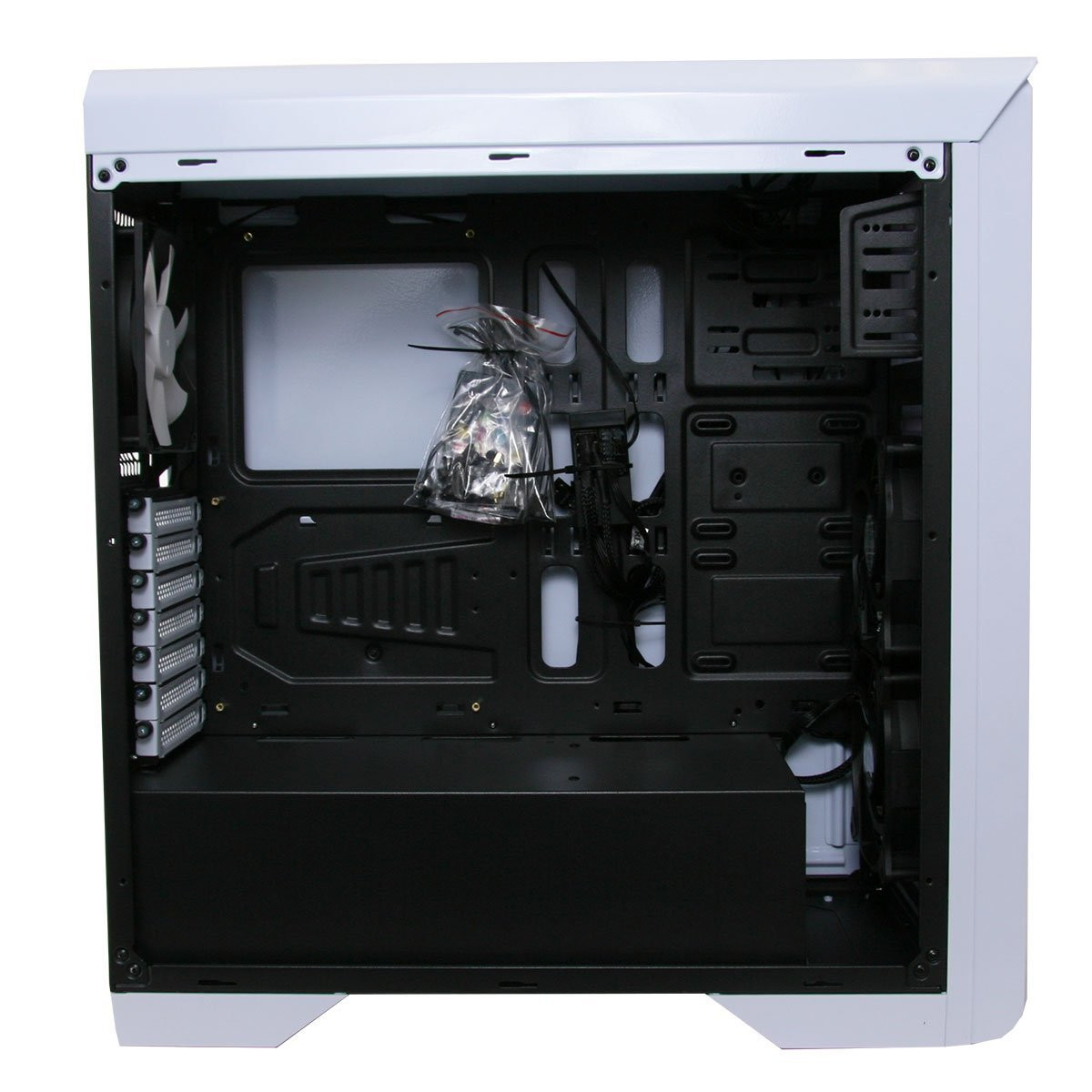 GameMax Game Max Falcon Gaming PC case with 2x 12cm 16 RGB Remote ...