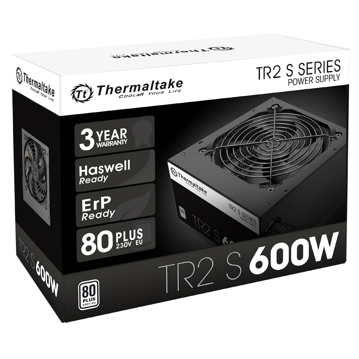Thermaltake 600W TR2 S 80Plus White PSU Single Rail 42A | Falcon Computers
