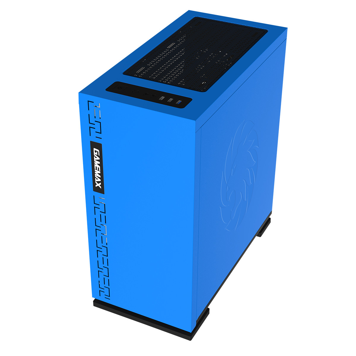 GameMax Game Max Expedition Blue Gaming Matx PC Case Rear LED Fan ...