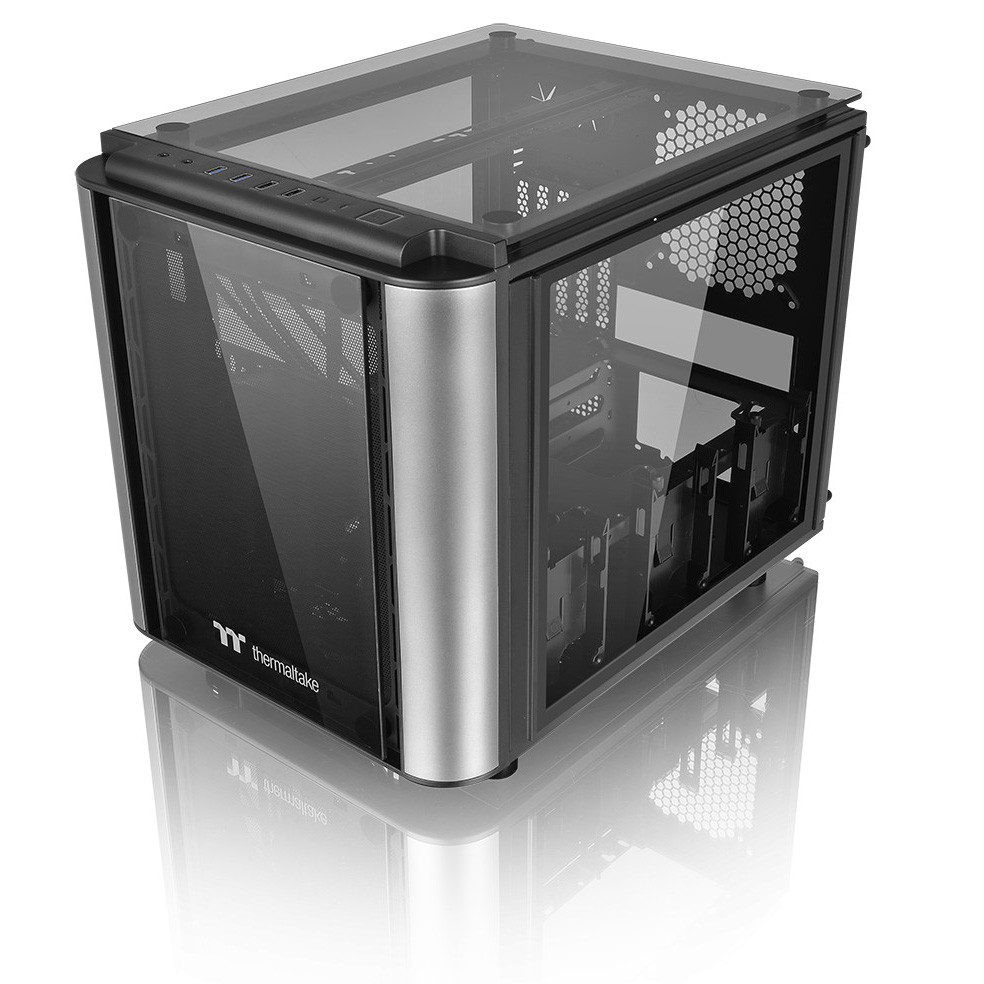 Thermaltake Thermaltake Level 20 VT Cube Case, mATX, mITX, Black, USB 3 ...