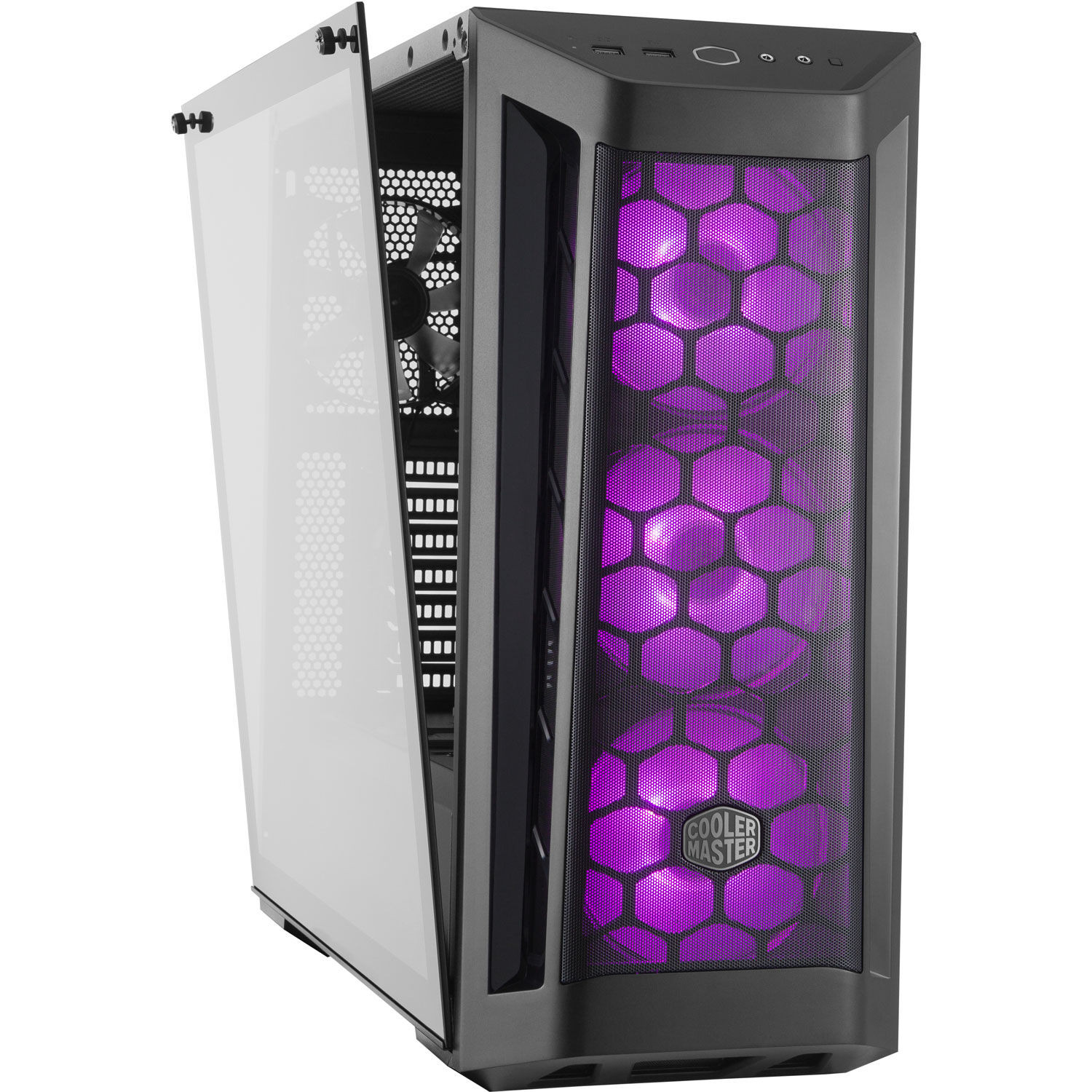 Coolermaster Cooler Master MasterBox MB511 RGB Black Mid Tower Case ATX ...