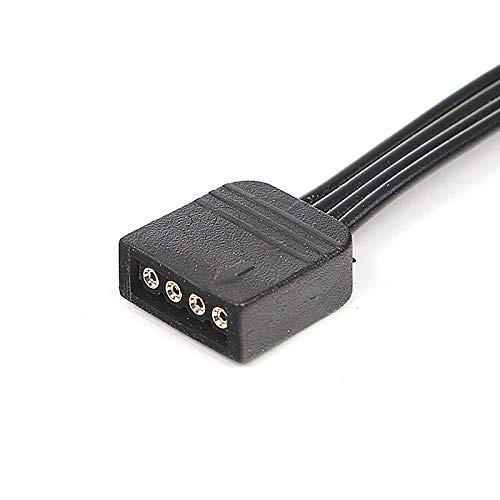 Akasa 4-pin RGB LED Splitter Cable, up to 4 Devices, 10cm, Aura Sync ...