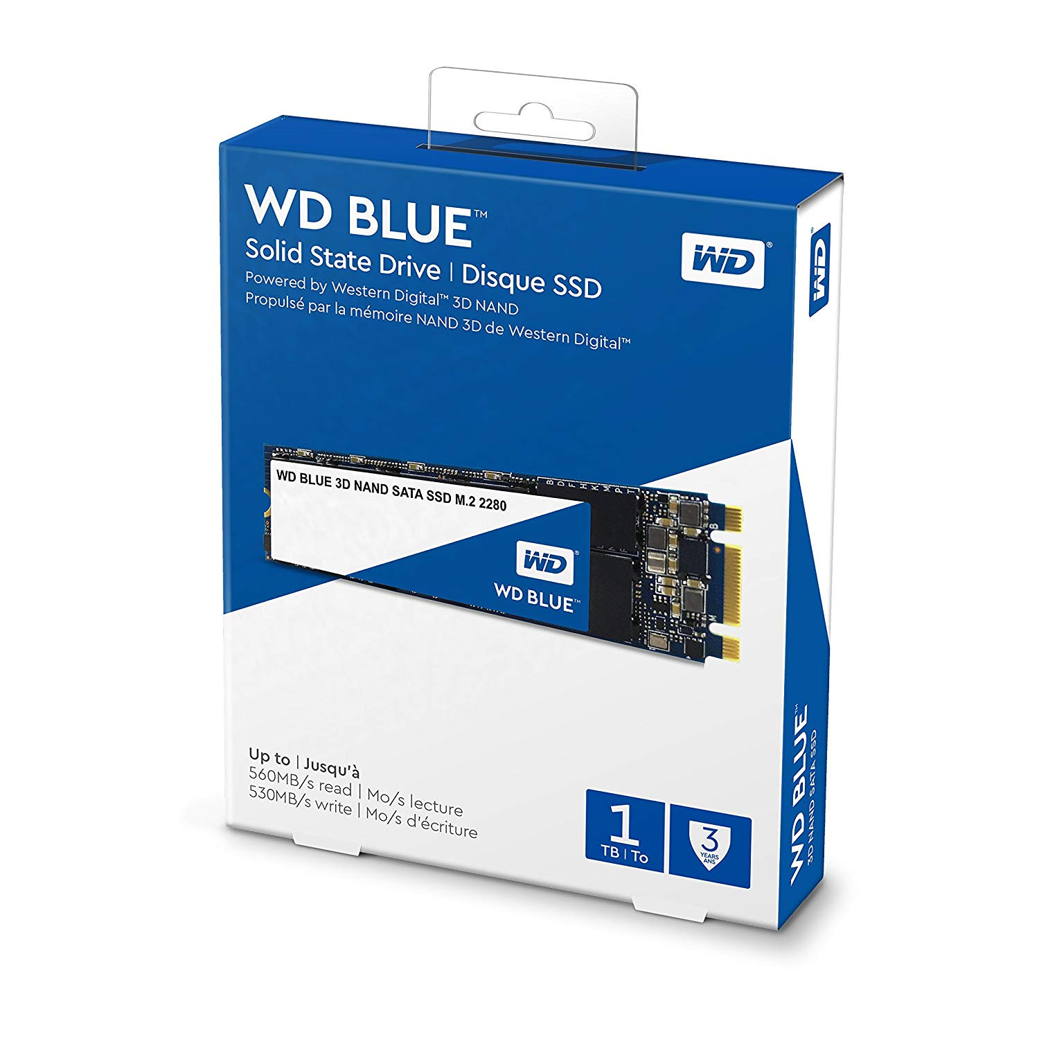 Western Digital WDS100T2B0B Blue 3D NAND 1TB M.2 2280 6Gbps Solid State ...