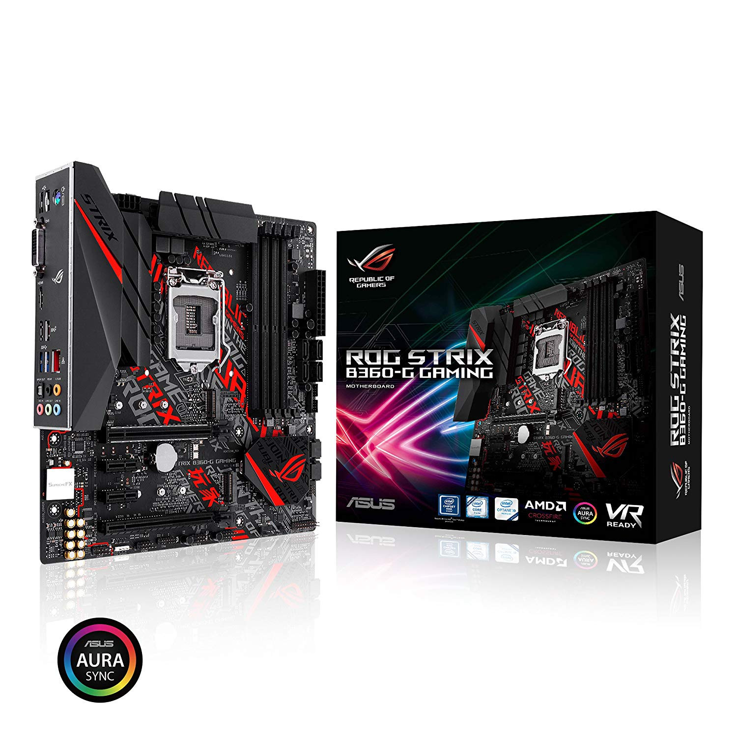 Asus Gaming Intel Micro Atx Motherboard With Pre Mounted Io Shield Aura Sync Support Rgb Led