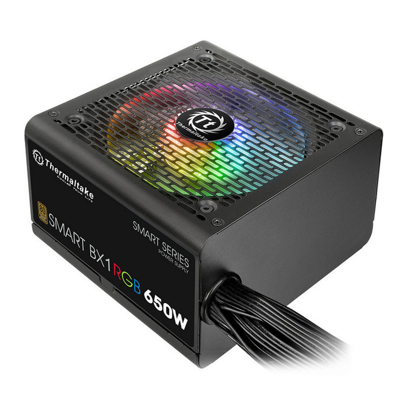 Thermaltake 650W Smart BX1 RGB 80+ Bronze PSU - 48 Amp Single Rail ...