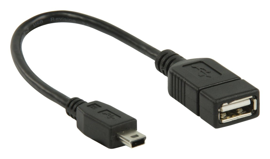 Value Line USB 2.0 A - USB Mini 5 Pin OTG data cable 0.20 m | Falcon ...