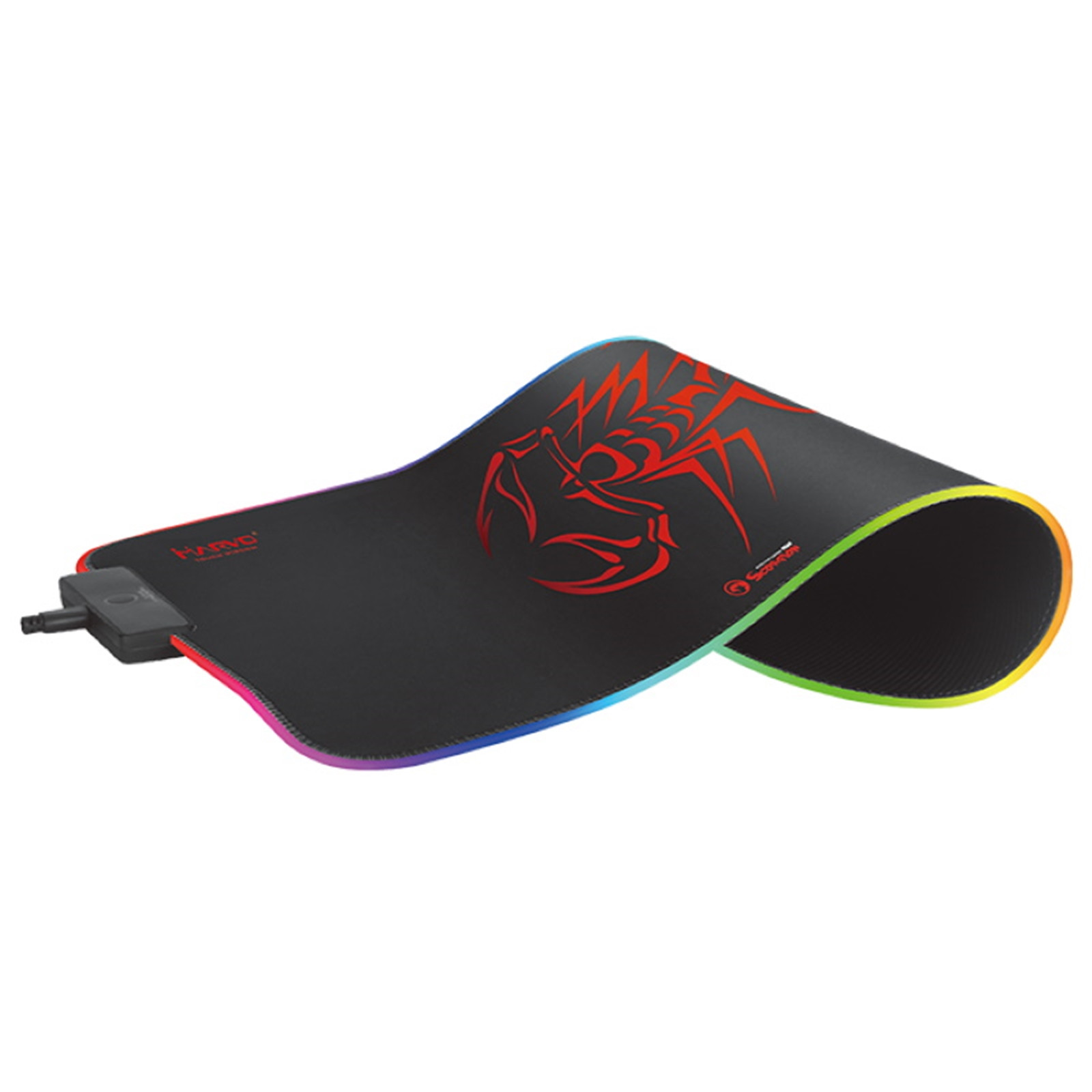 MARVO Scorpion RGB LED Medium Gaming Mouse Pad | Falcon Computers