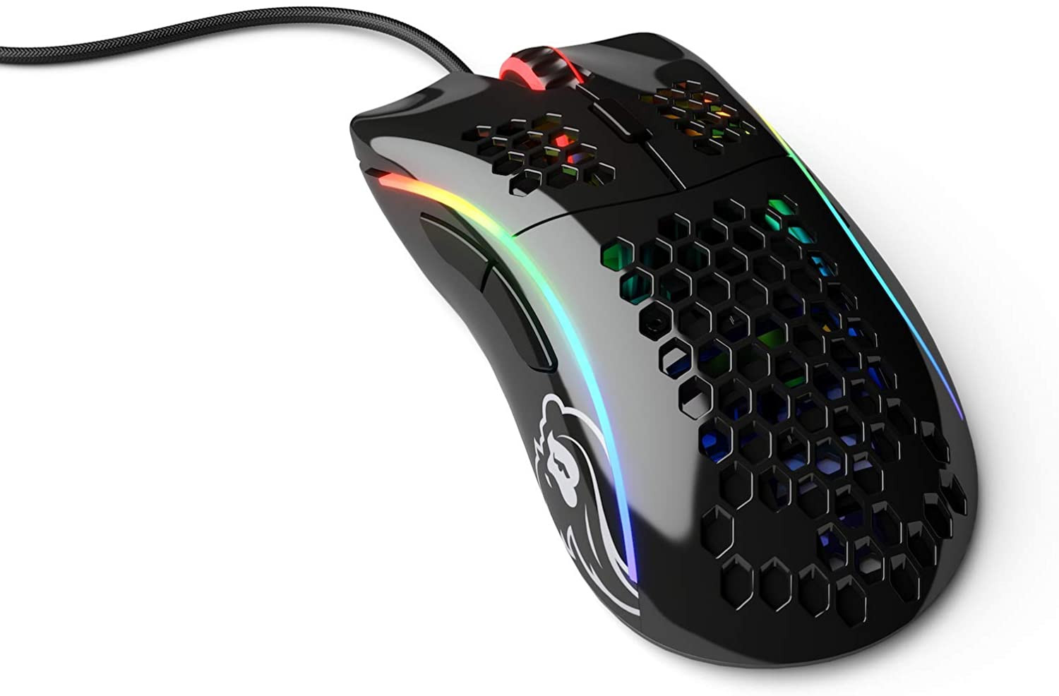 Glorious GD-GBLACK Model D USB RGB Gaming Mouse - Glossy Black