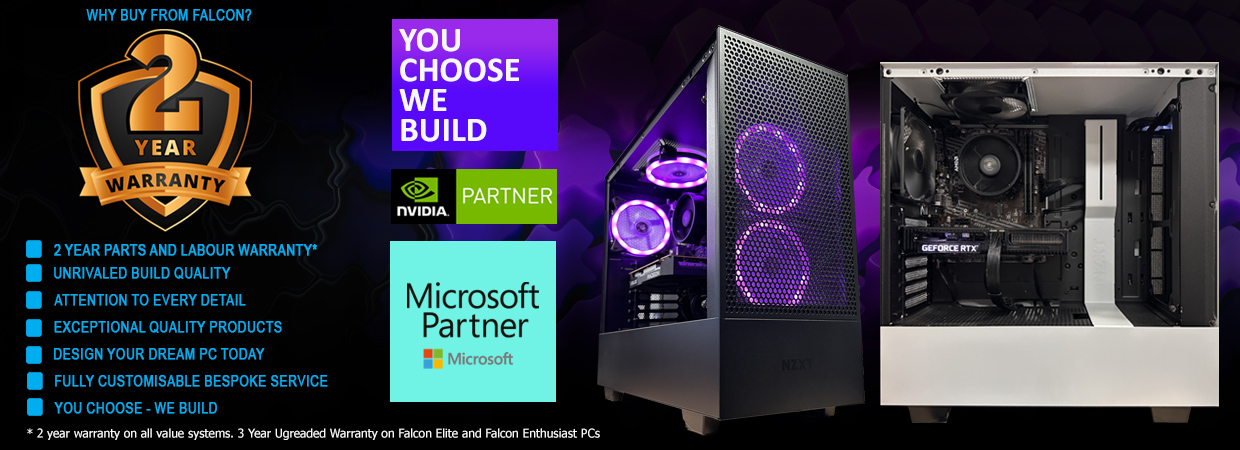 Falcon HUNTER Warrior Level Gaming PC System | Falcon Computers