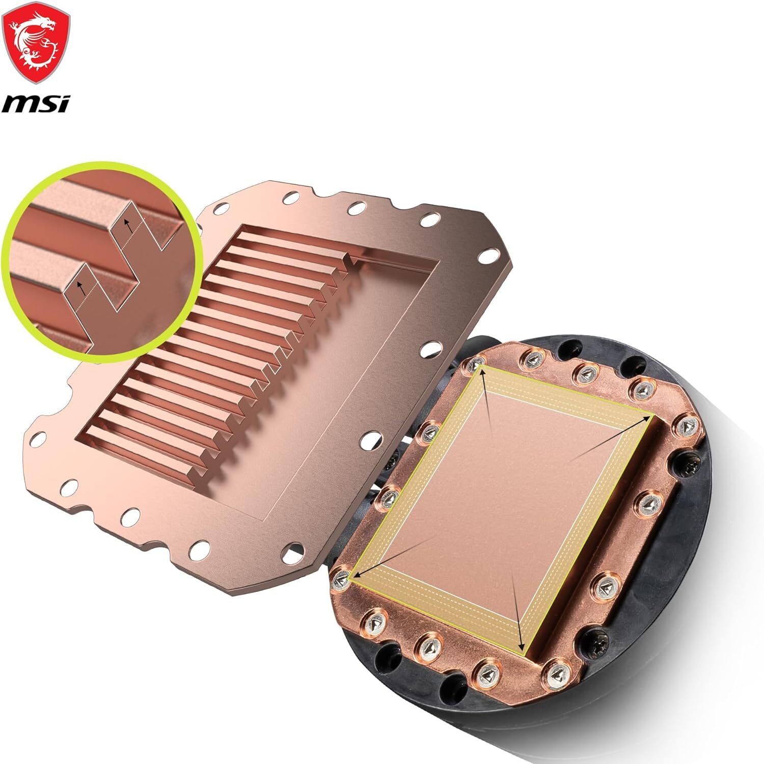 MSI MAG CORELIQUID E240 WHITE CPU Liquid Cooler 240mm - Dual-Chamber ...