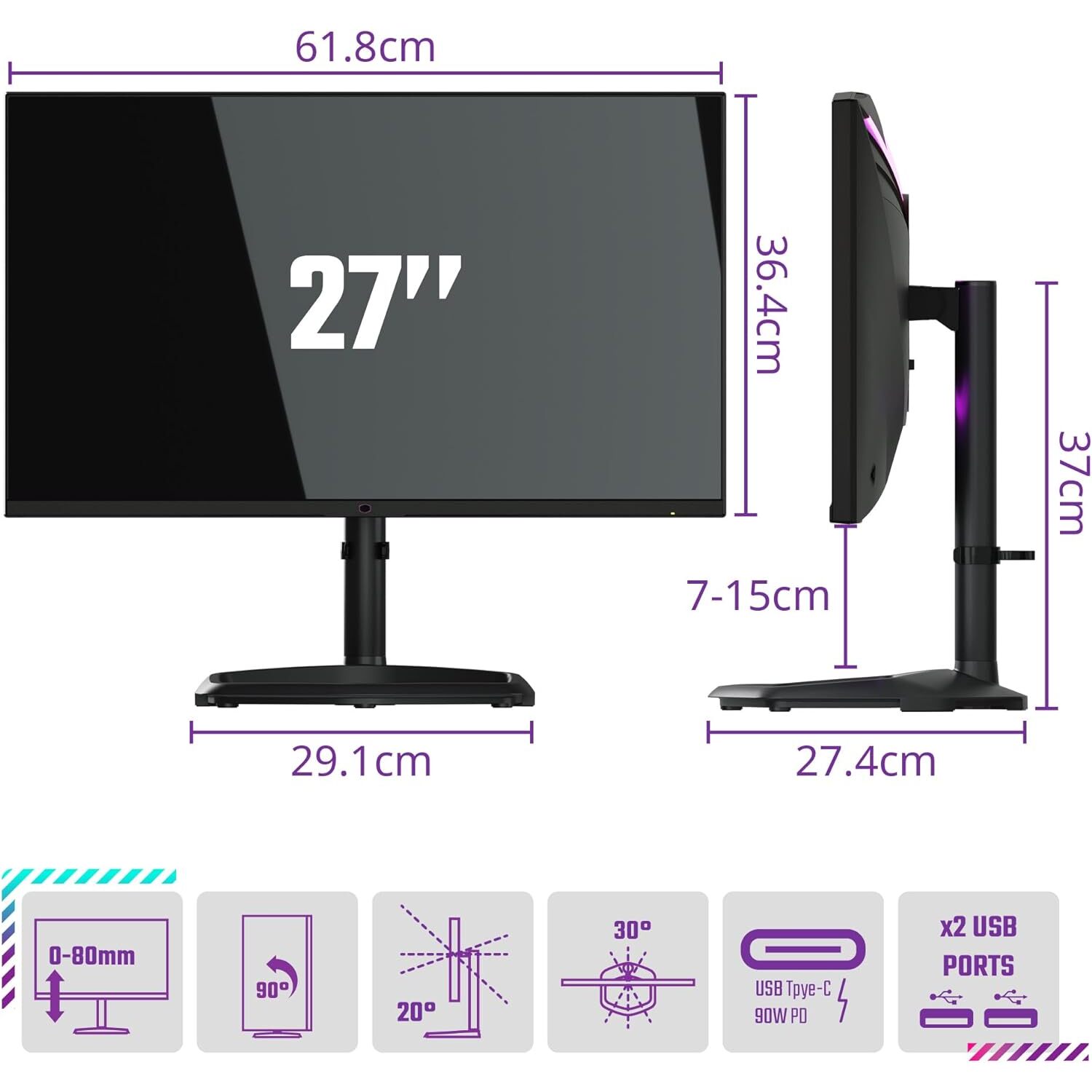 Coolermaster Cooler Master Tempest GP27U 27`` 4k 3840x2160 IPS Quantum ...