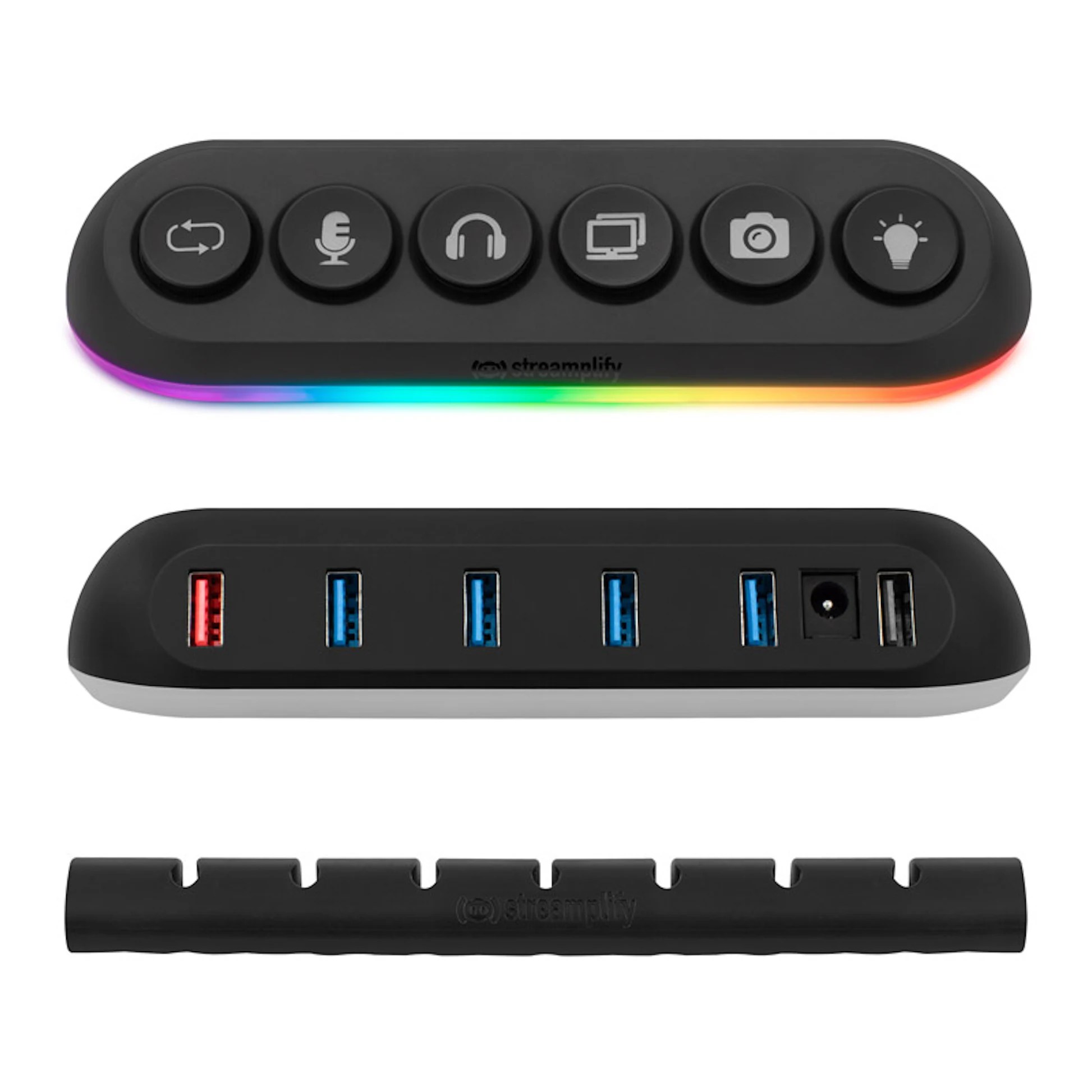 Streamplify Streamplify HUB DECK 5 RGB USB Hub 5-port USB Hub with ...