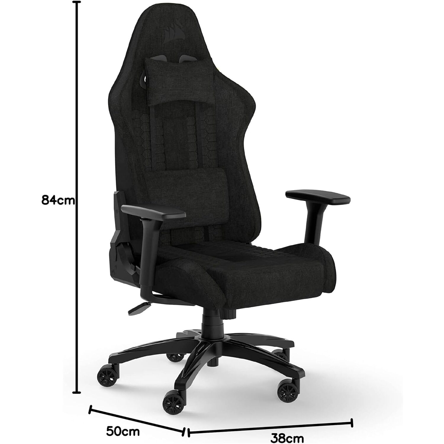 Corsair TC100 RELAXED CHAIR BLACK Edition | Falcon Computers