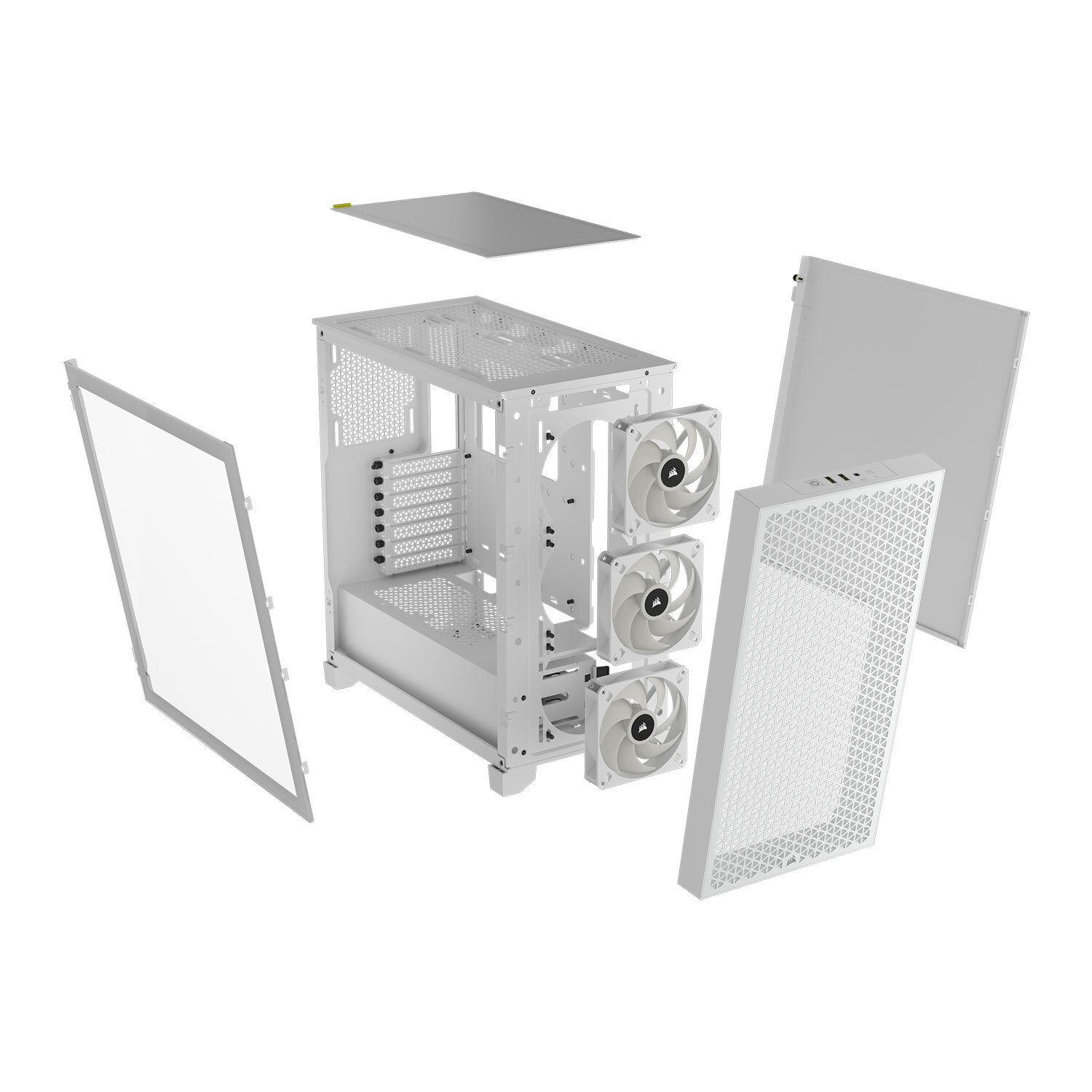 Corsair 3000D RGB Airflow Gaming Case w/ Glass Window, ATX, 3x AR120 ...