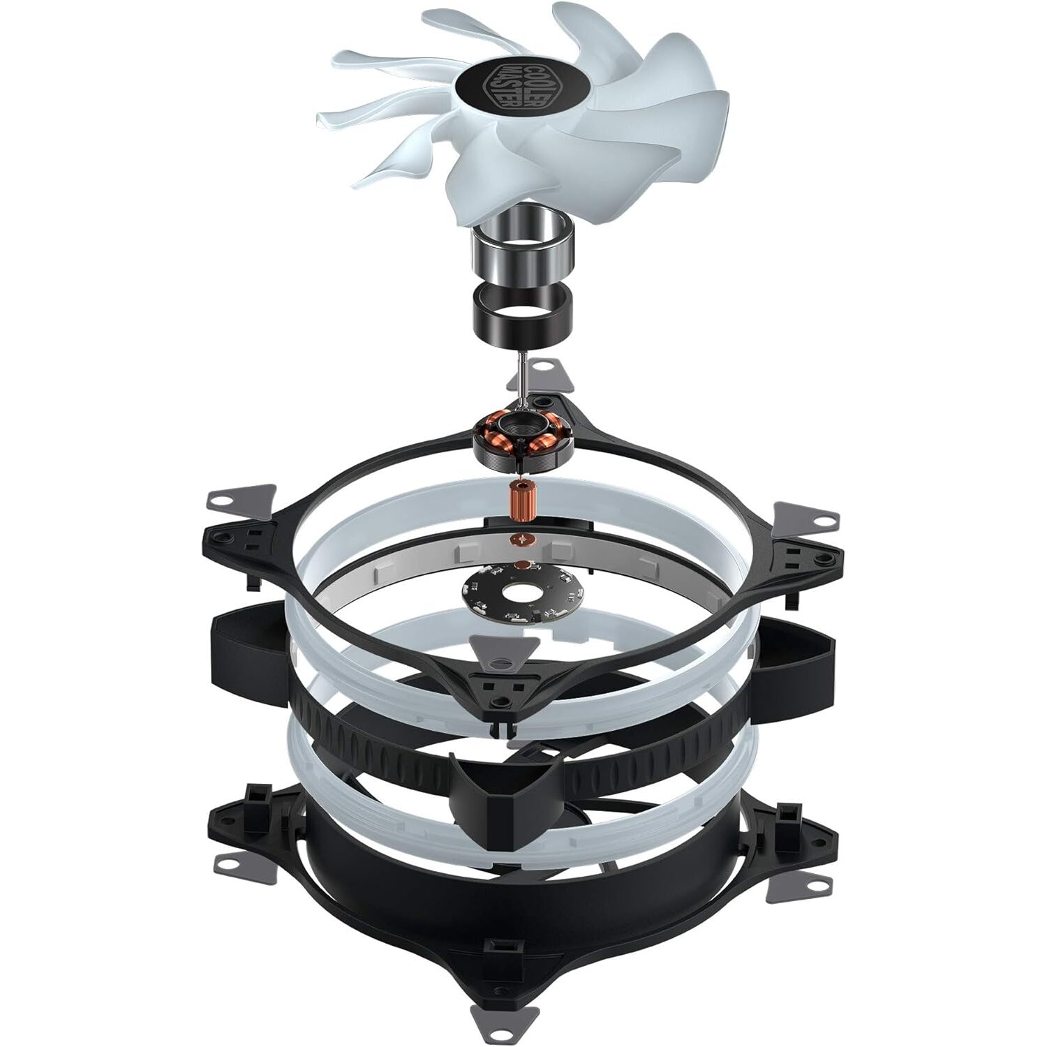 Coolermaster Cooler Master MasterFan MF140 Halo ARGB - Dual Ring ARGB ...