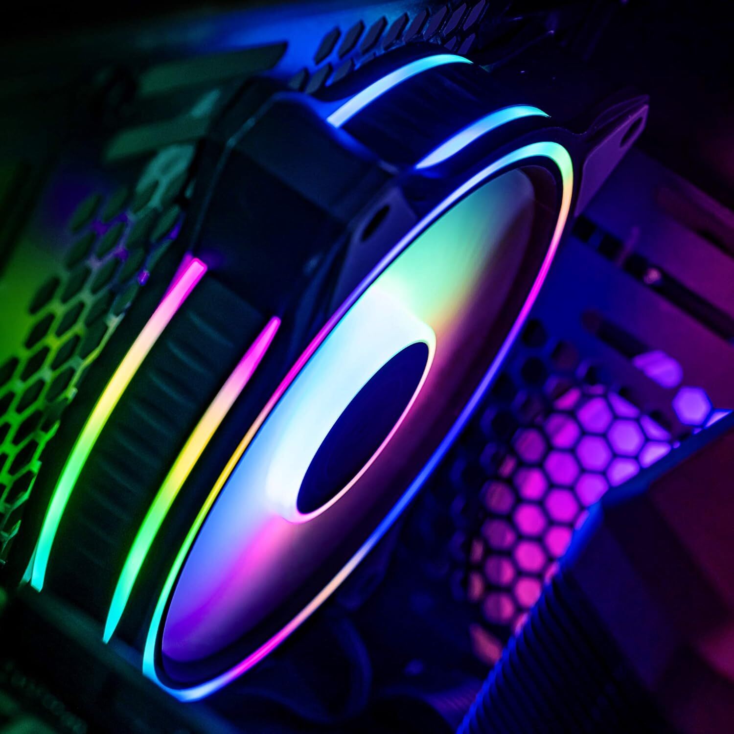 Coolermaster Cooler Master MasterFan MF140 Halo ARGB - Dual Ring ARGB ...