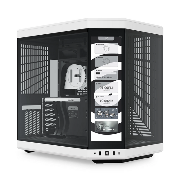 HYTE Y70 Touch Dual Chamber Mid-Tower ATX Case - Black/ White | Falcon ...
