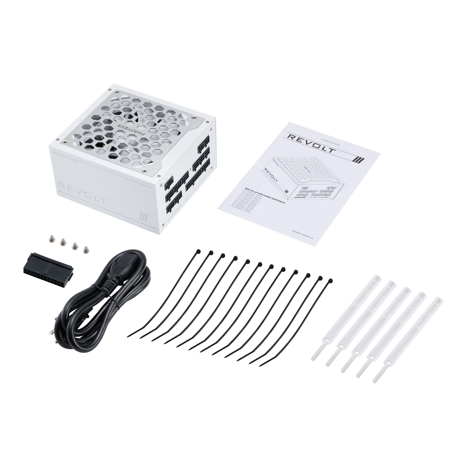 Phanteks AMP GH 1000W 80PLUS Platinum ATX Power Supply Modular - White ...