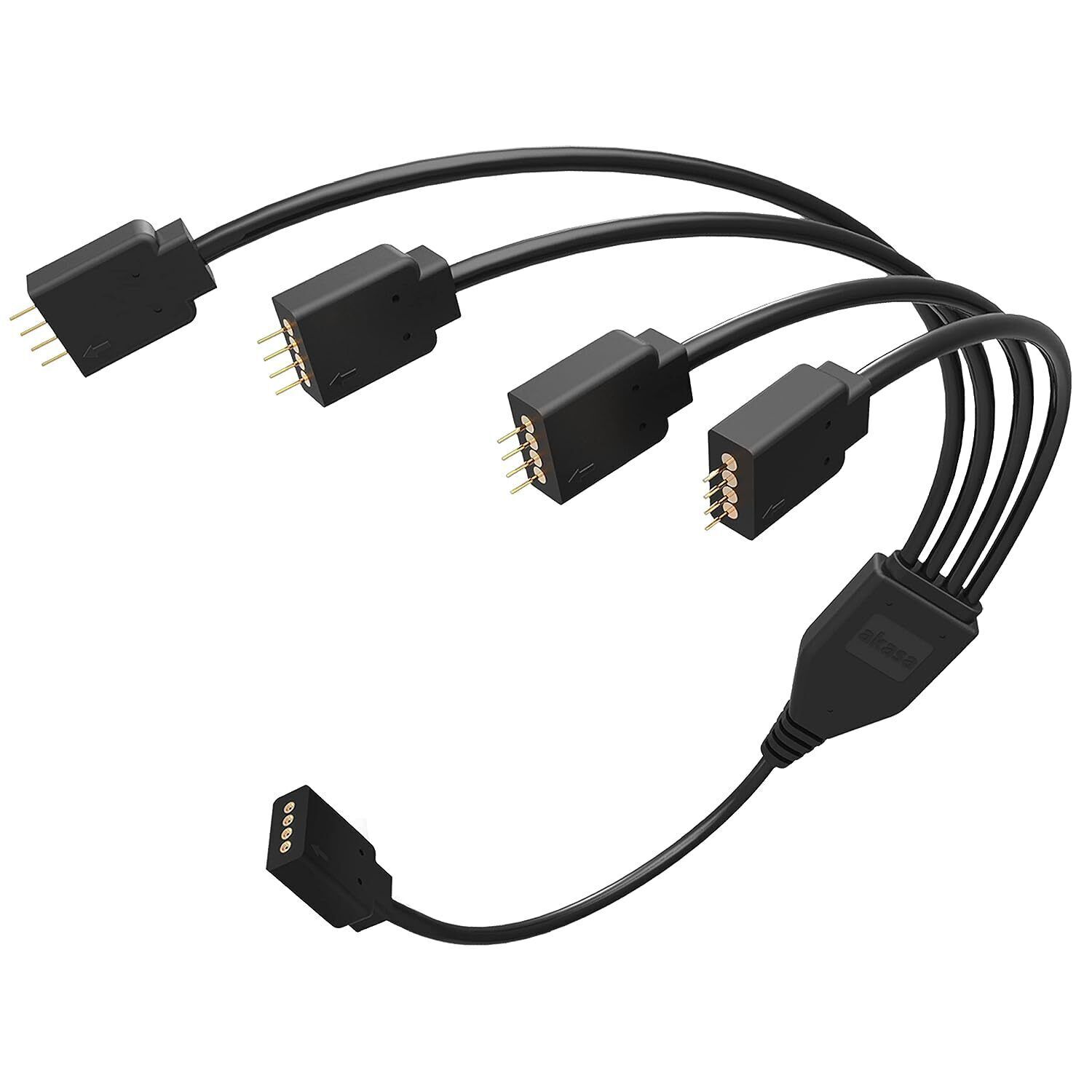 Akasa 3-Pin Addressable RGB LED Splitter and Extension Cable | Falcon ...