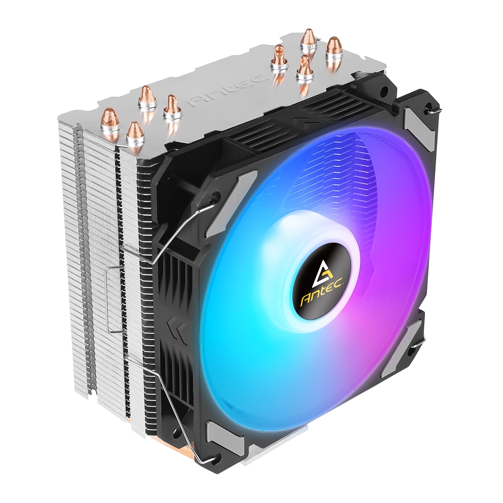ANTEC A400i Fan CPU Cooler, Universal Socket, 120mm Neon Light Effect ...