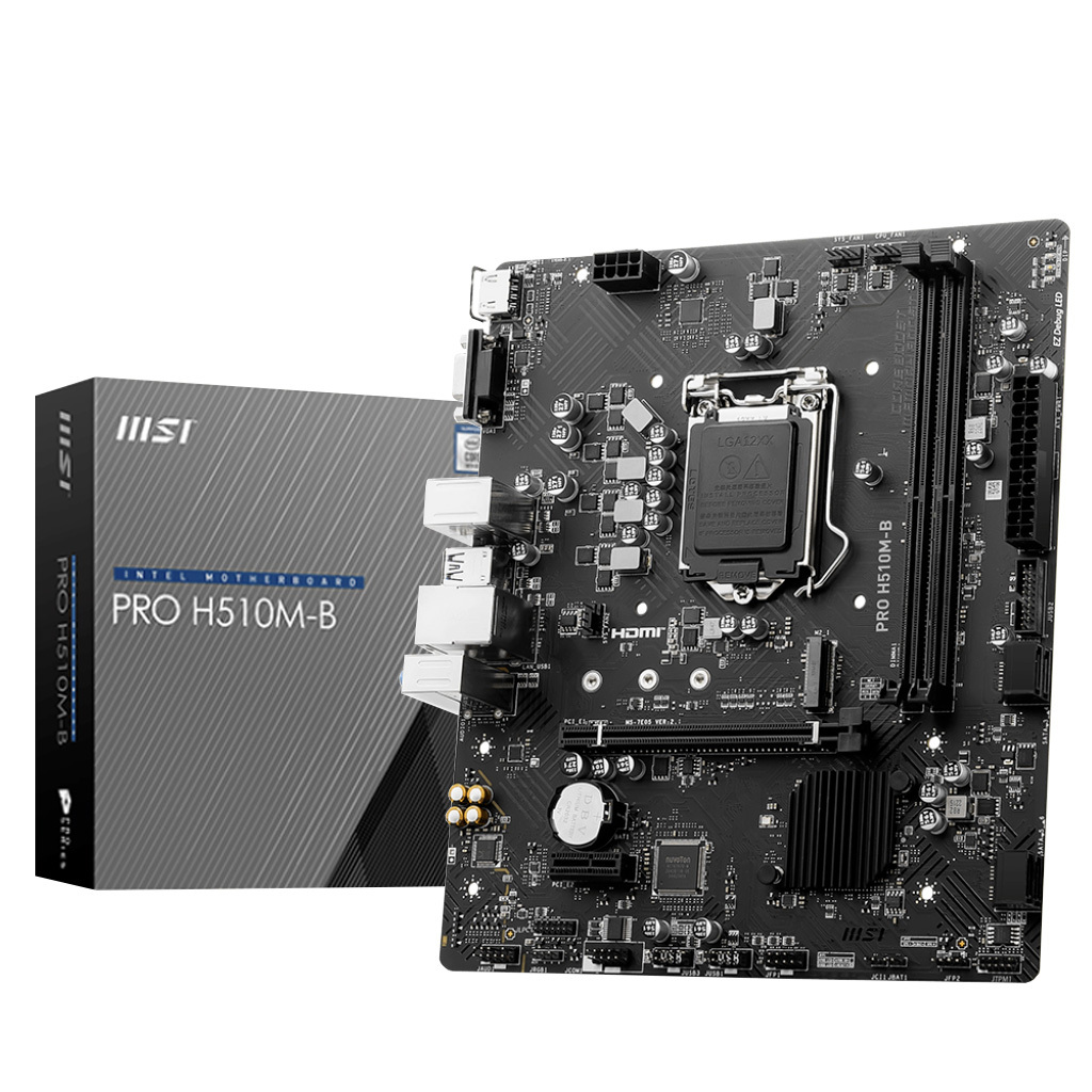 MSI Intel H510 A PRO Micro ATX Motherboard - Socket 1200 10th + 11th ...