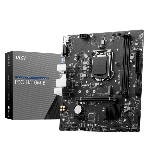 MSI Intel H510 A PRO Micro ATX Motherboard - Socket 1200 10th + 11th ...