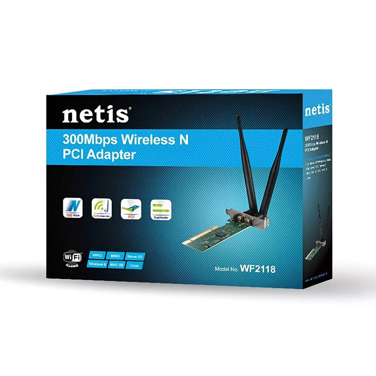 Netis 300Mbps PCI Wireless N Adaptor ( PCI ) | Falcon Computers