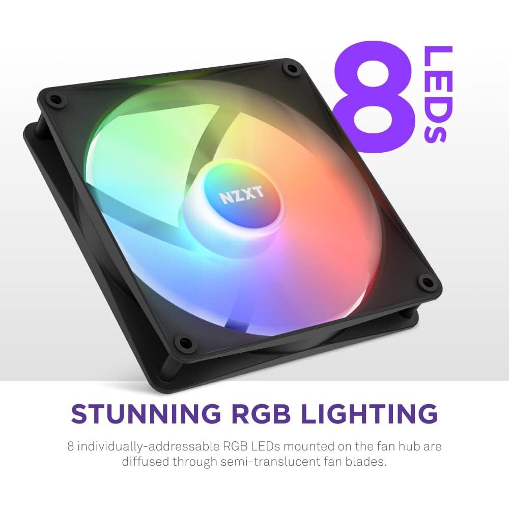 NZXT F140 RGB CORE 140mm Single (Black) (Controller required not ...