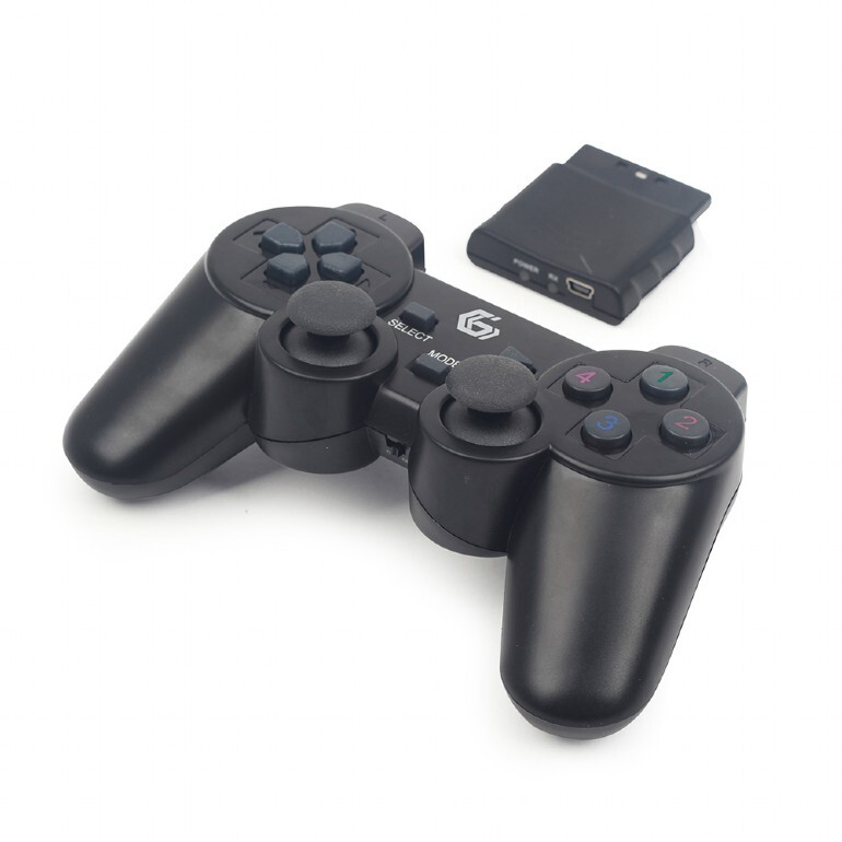 Gembird Wireless Dual Vibration Gamepad - For PC / PLAYSTATION 2 and 3 ...