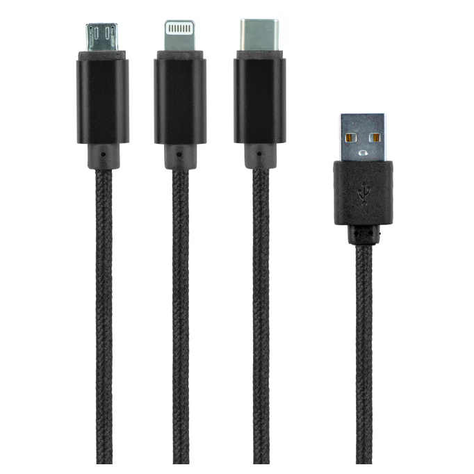 Cable Expert Cablexpert USB 3-in-1 Charging Cable - 1M | Falcon Computers