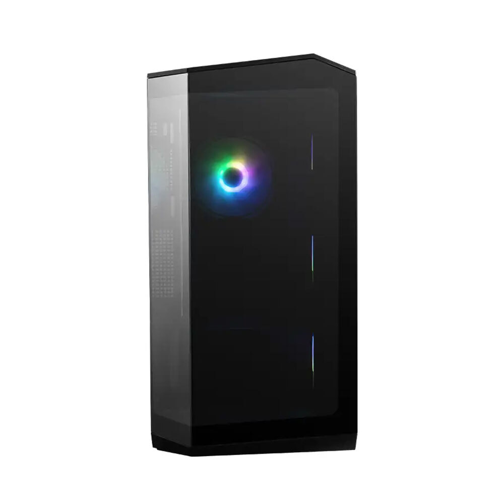 MSI MAG PANO M100R PZ - Black Micro ATX Tempered Glass PC Gaming Case ...