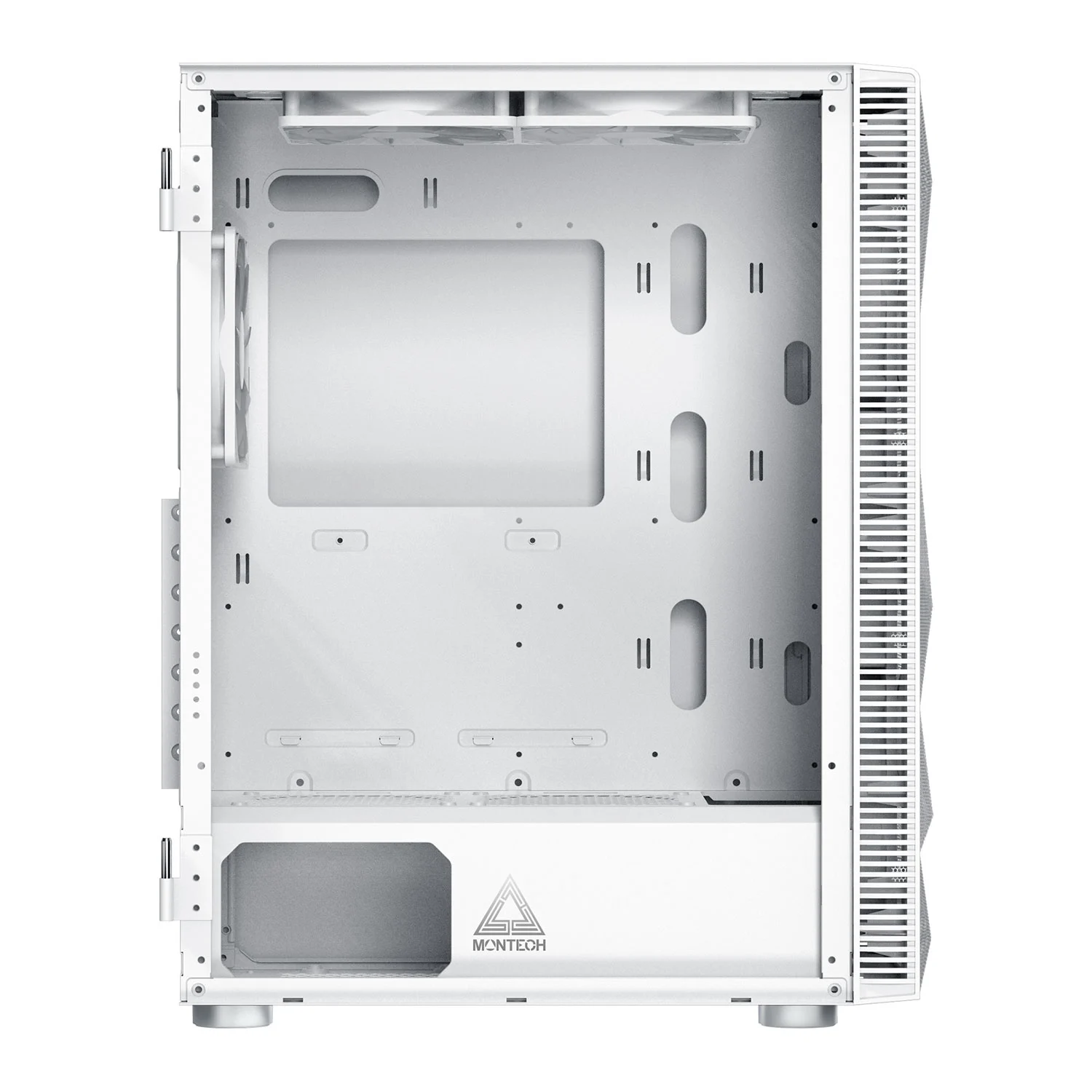 Montech X3 MESH White High Airflow Tempered Glass Gaming Case ATX inc ...