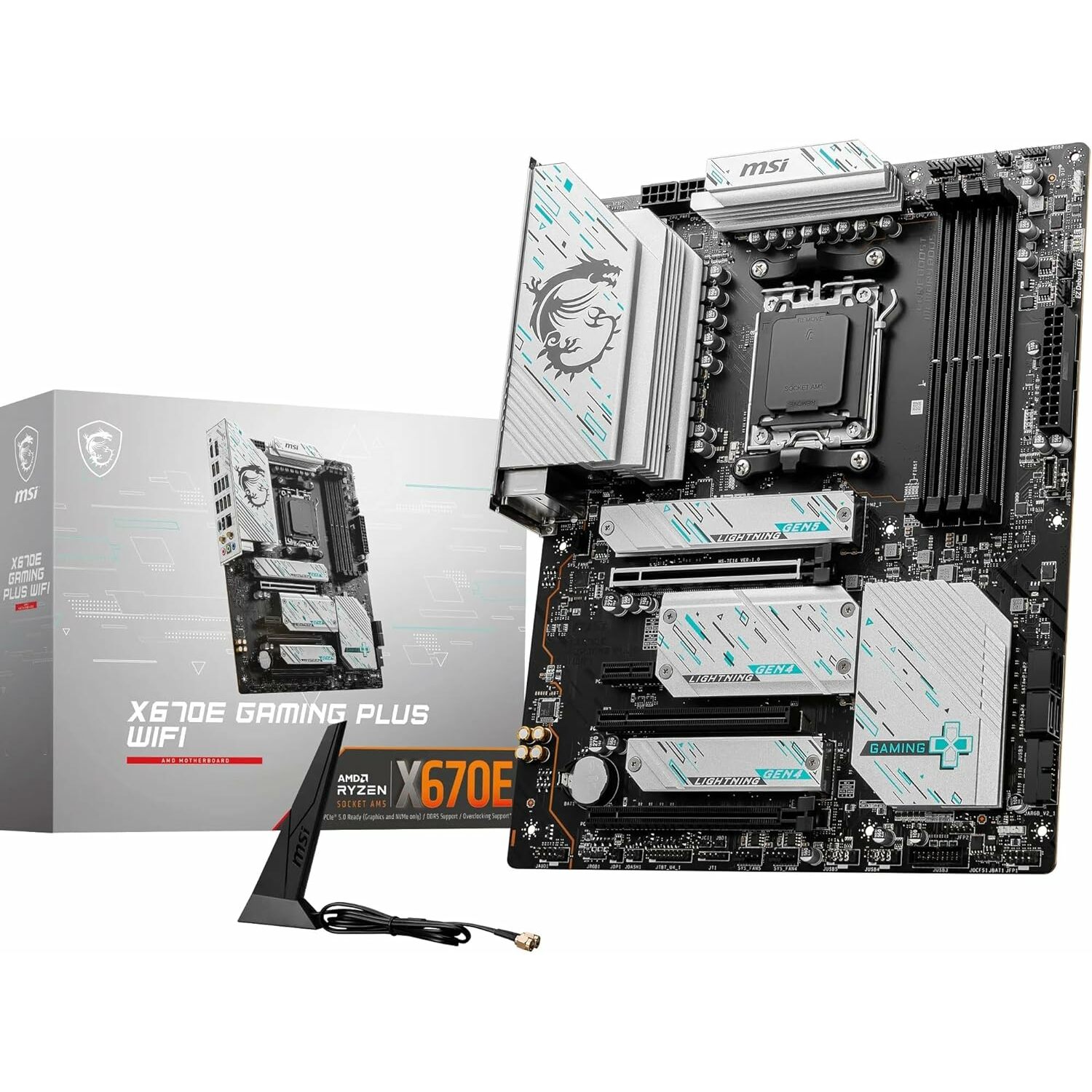 MSI AM5 X670E GAMING PLUS WIFI Socket AM5 DDR5 ATX Motherboard Black Friday Special Offer Falcon Computers