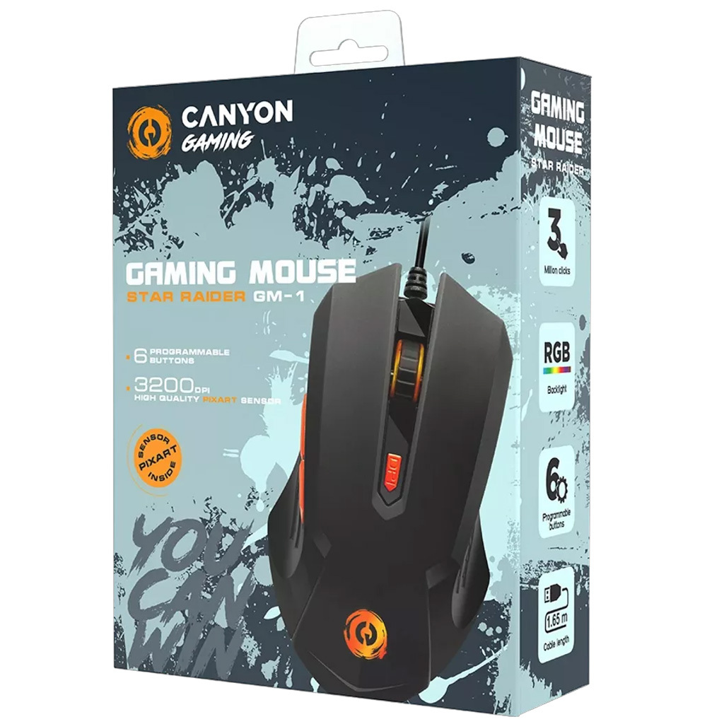 Canyon Star Raider 6 Button RGB Gaming Mouse | Falcon Computers
