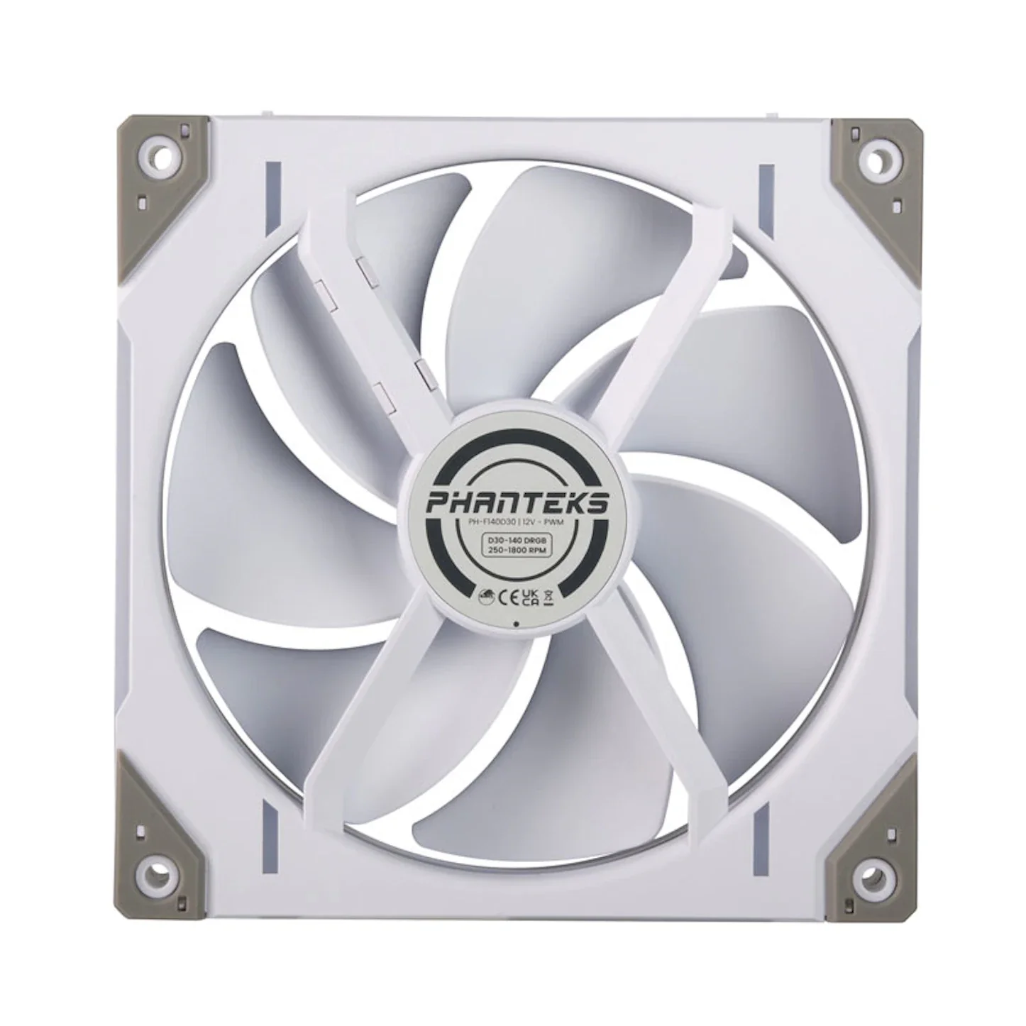 Phanteks D30 140mm DRGB PWM Triple Fan Pack - White | Falcon Computers