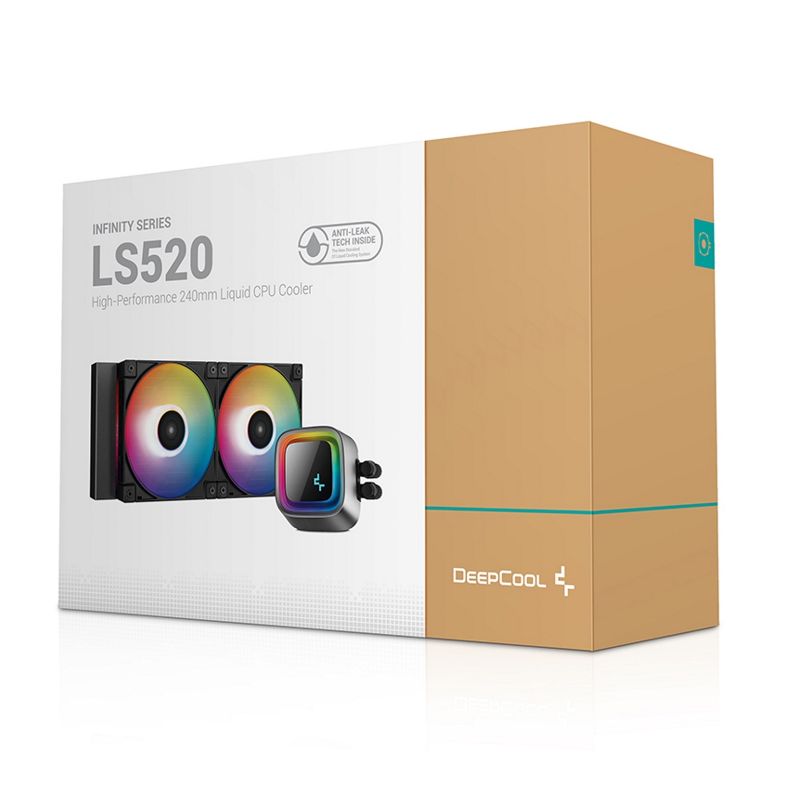 Deepcool LS520 Premium AiO Liquid CPU Cooler, Universal Socket, 240mm ...