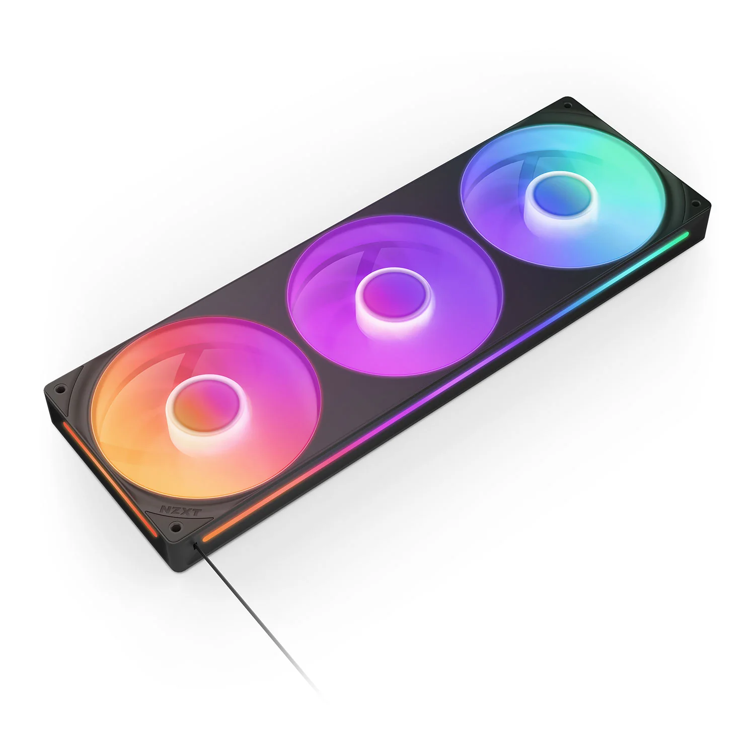 NZXT F360 RGB Core White 360mm PWM Fan Unit | Falcon Computers