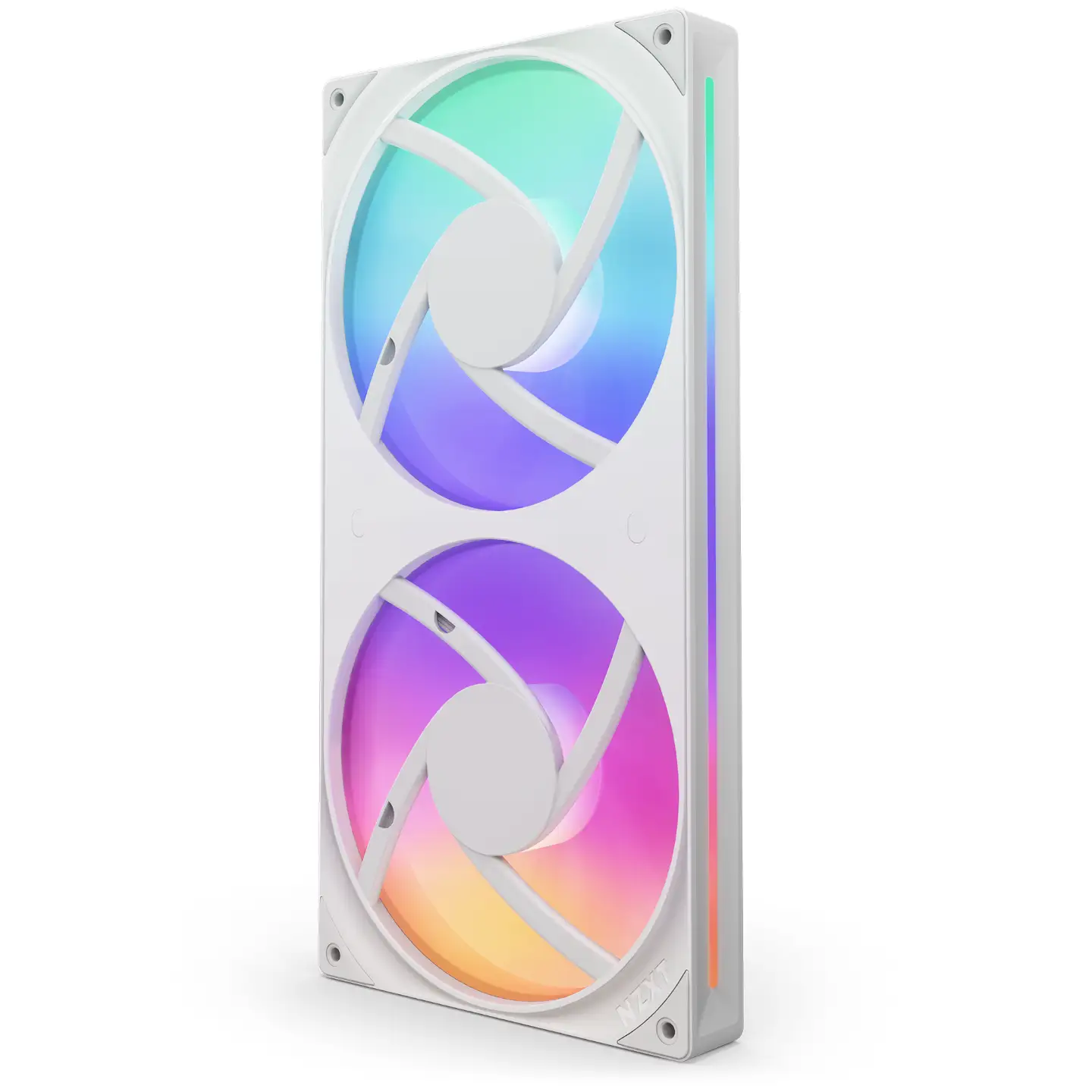 NZXT F280 RGB Core 280mm Uni-body Fan - White | Falcon Computers